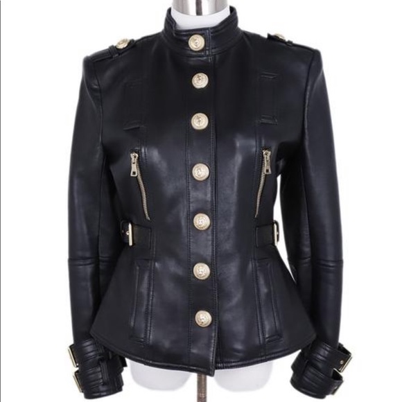 Balmain | Jackets & Coats | Authentic Balmain Leather Jacket | Poshmark